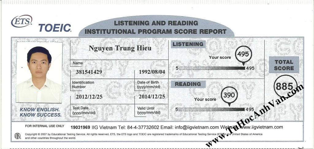 Hãy Phân Bố Thời Gian 120 Phút Thật Hợp Lý - Trung Hiếu - TOEIC 885 Điểm - Anh ngữ TÔI TỰ HỌC