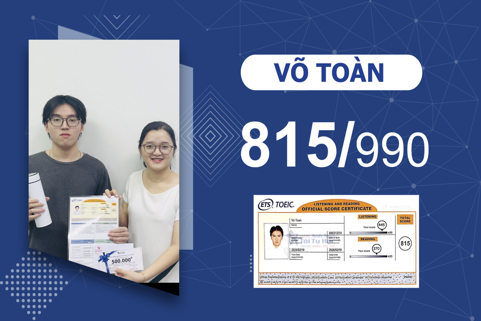 810 TOEIC KHÔNG KHÓ - CÓ TÔI TỰ HỌC LO - CHÚC MỪNG VÕ TOÀN - Anh ngữ TÔI TỰ HỌC